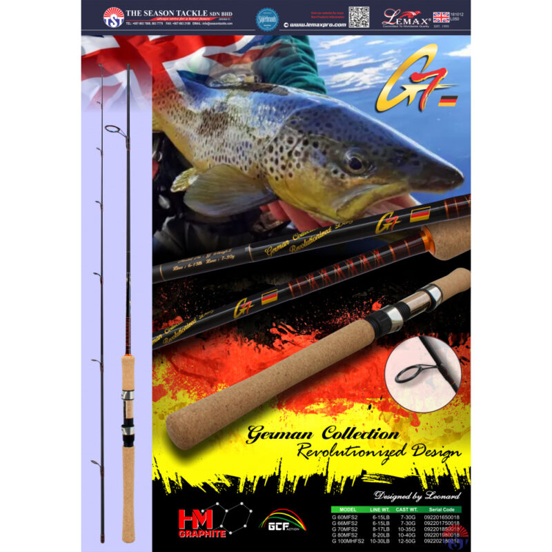 Lemax Rod German G7 - G 100MHFS2/10-30LB 304cm 12-50g štap za ribolov ...